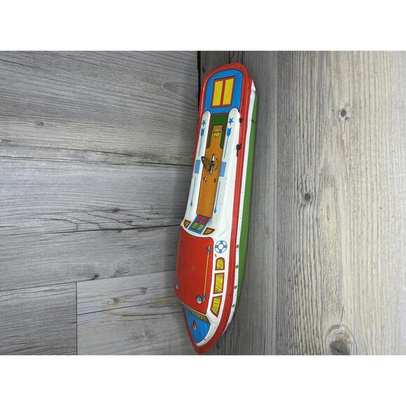 Toys | Vintage Ohio Art Tin Toy Speedboat Colorful Watercraft | Poshmark